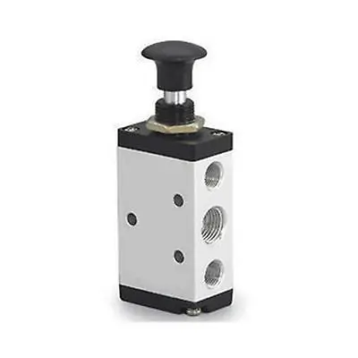 5 port 2 pos 1/4" BSPT Hand Operated Air Valve Hand Return Manual ...