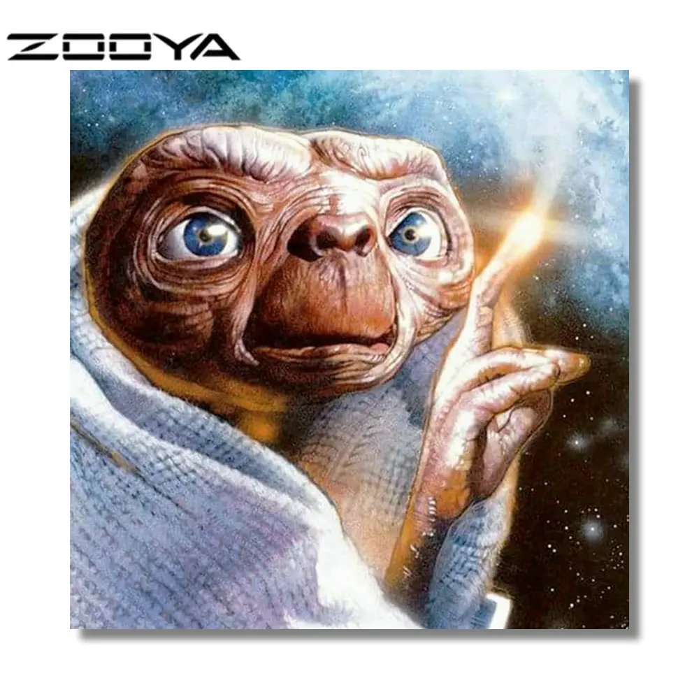 ZOOYA diy 5D Diamond Embroidery Alien Diamond Mosaic Crafts Square ...