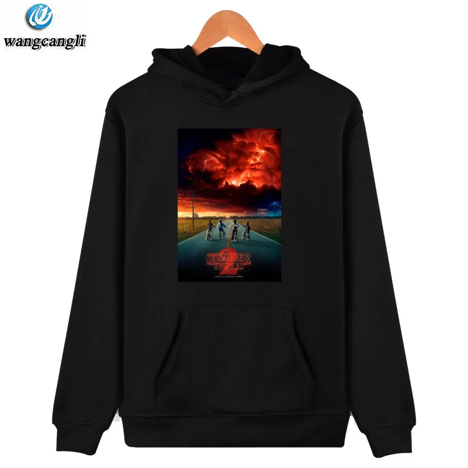 Hoodies Stranger Things 2 Hooded Mens Hoodie Women Sweatshirts