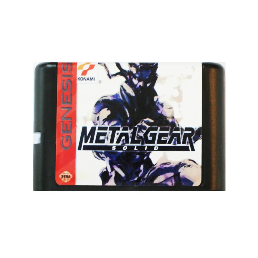 Metal Gear Solid 16 Bit Md Game Card For Sega Mega Drive For Sega ...