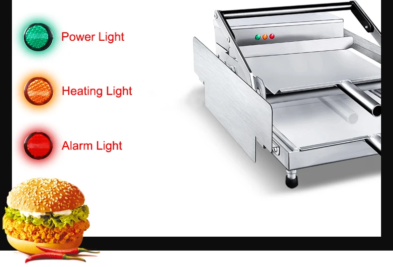 12 шт. x 2 слоя машина для выпечки гамбургеров коммерческое Быстрое ...
