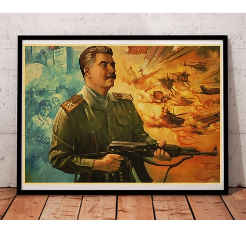 Russian Comrade Joseph Stalin Portrait Poster CCCP USSR retro posters ...