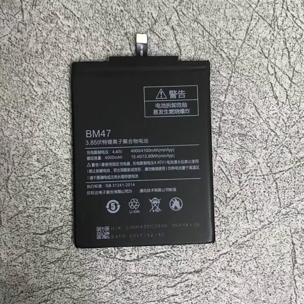 NEW BM47 Full Capacity 4000mAh Battery For Xiaomi Redmi 3 3S 3X Xiao mi ...