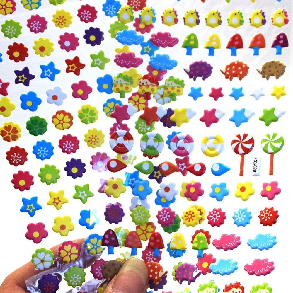 2Sheets cute Diary Decoration Kids 3D Stickers Scrapbooking Stationery ...