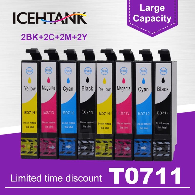 T0711 T0714 T0715 Compatible ink cartridge for EPSON Stylus SX510W ...