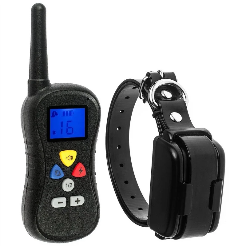 Collar de adiestramiento electrónico para perros, dispositivo recargable, resistente al agua ...