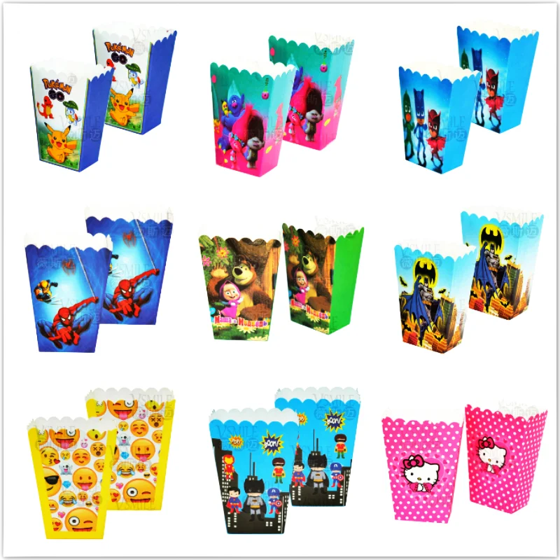 30pcs Trolls little pony Cartoon popcorn Bag Kids Birthday Party ...