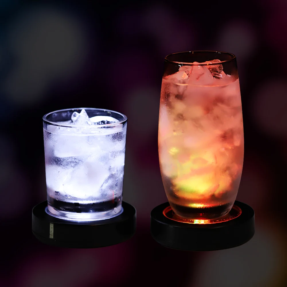 Led Light Coaster Led Light Water Bottle Mat Bar Ktv Beer Mug Coaster ...