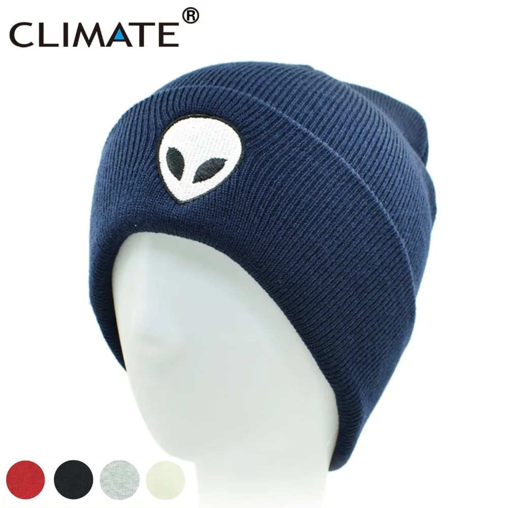 CLIMATE Men Women Alien UFO Winter Warm Knitted Beanie Outstar Saucer ...