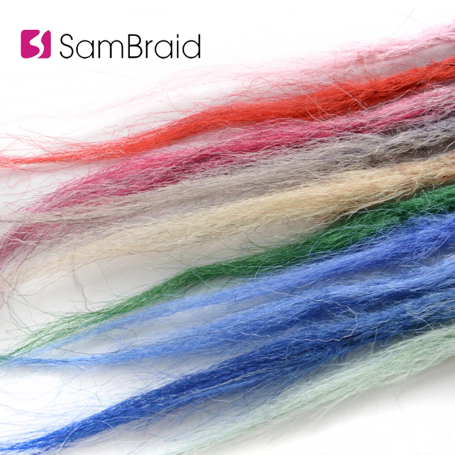 Sambraid Pink Ombre Handmade Dreadlocks Crochet Hai Extensions Low ...