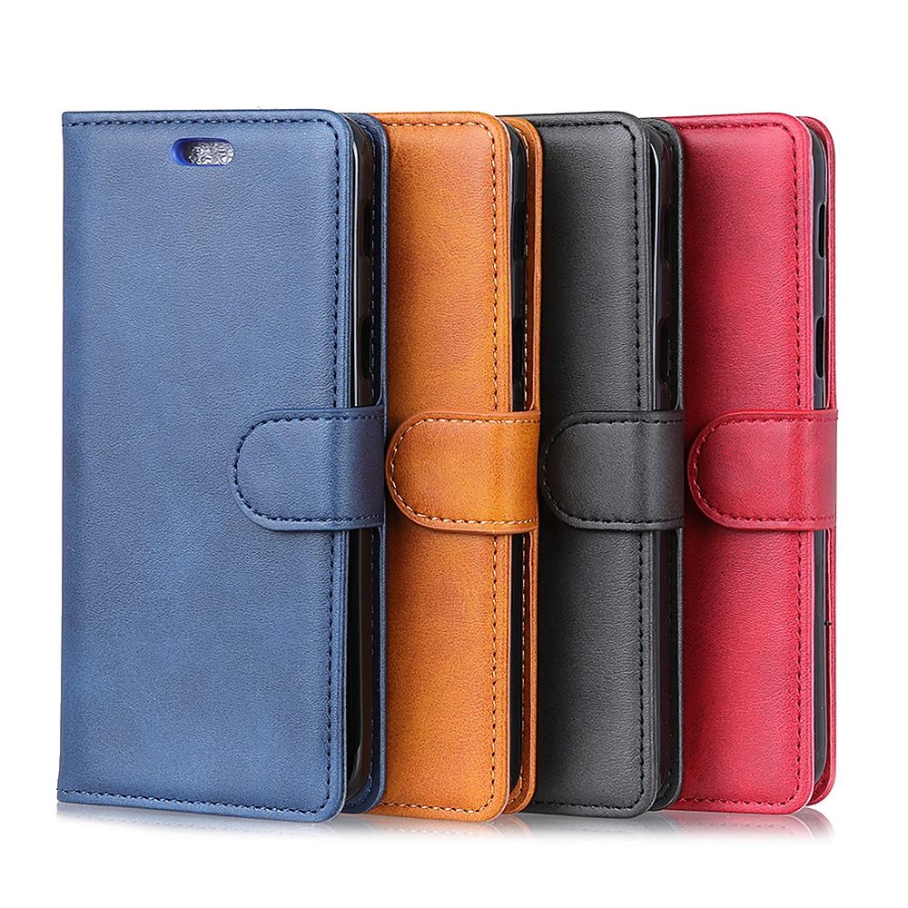 For Oppo F9 Case Luxury Cow Pattern Leather Magnetic Flip Wallet Phone