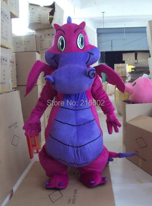 cosplay costumes New Big Purple Dragon Mascot Costume Fancy Dress Adult ...