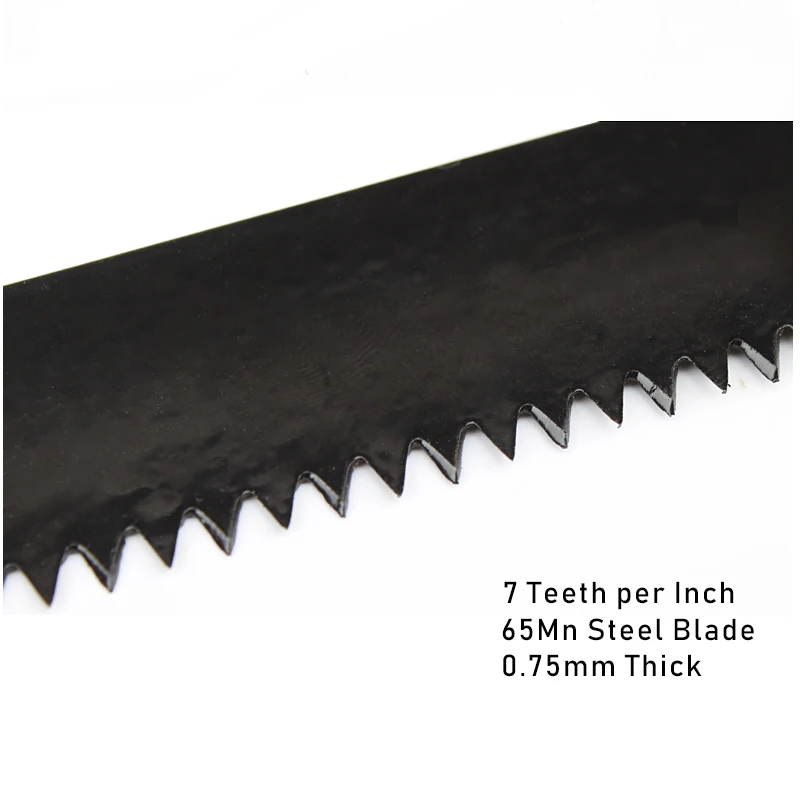 350mm 450mm 550mm Frame Saw Replacement Blade 65Mn Steel 7TPI Hand Saw ...
