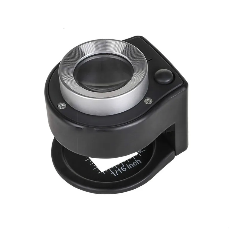 30x brinquedo presente led iluminado lupa portátil bolso microscópio ...