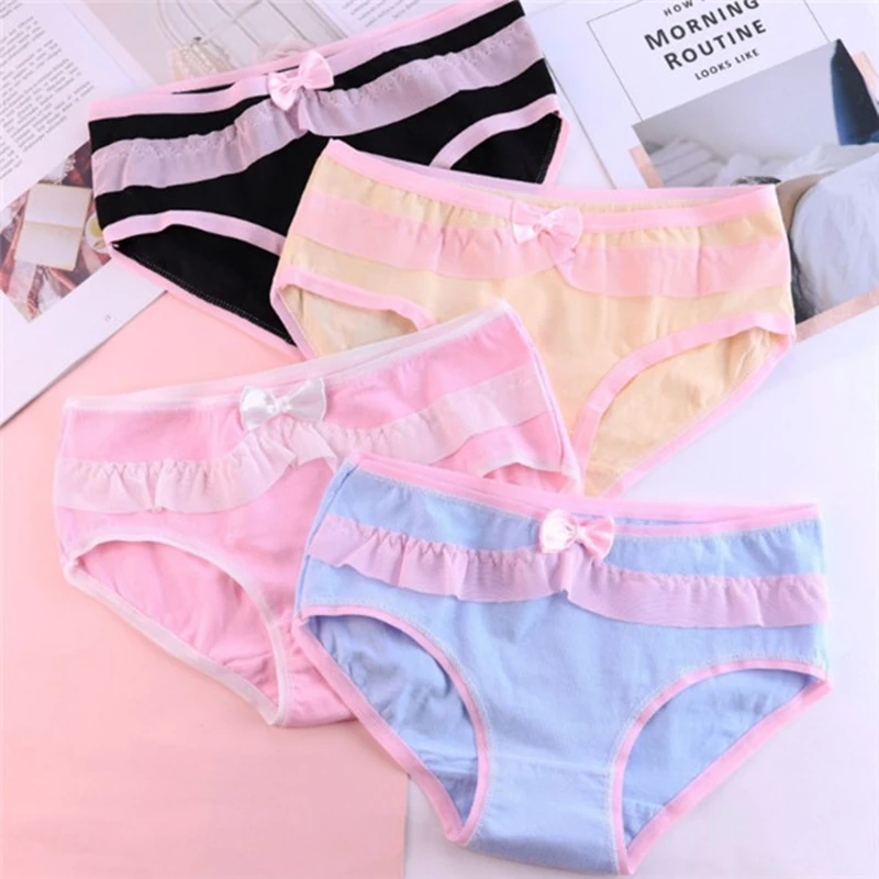 7 Uds ropa interior de algodón para niñas 2019 nuevas bragas suaves ...