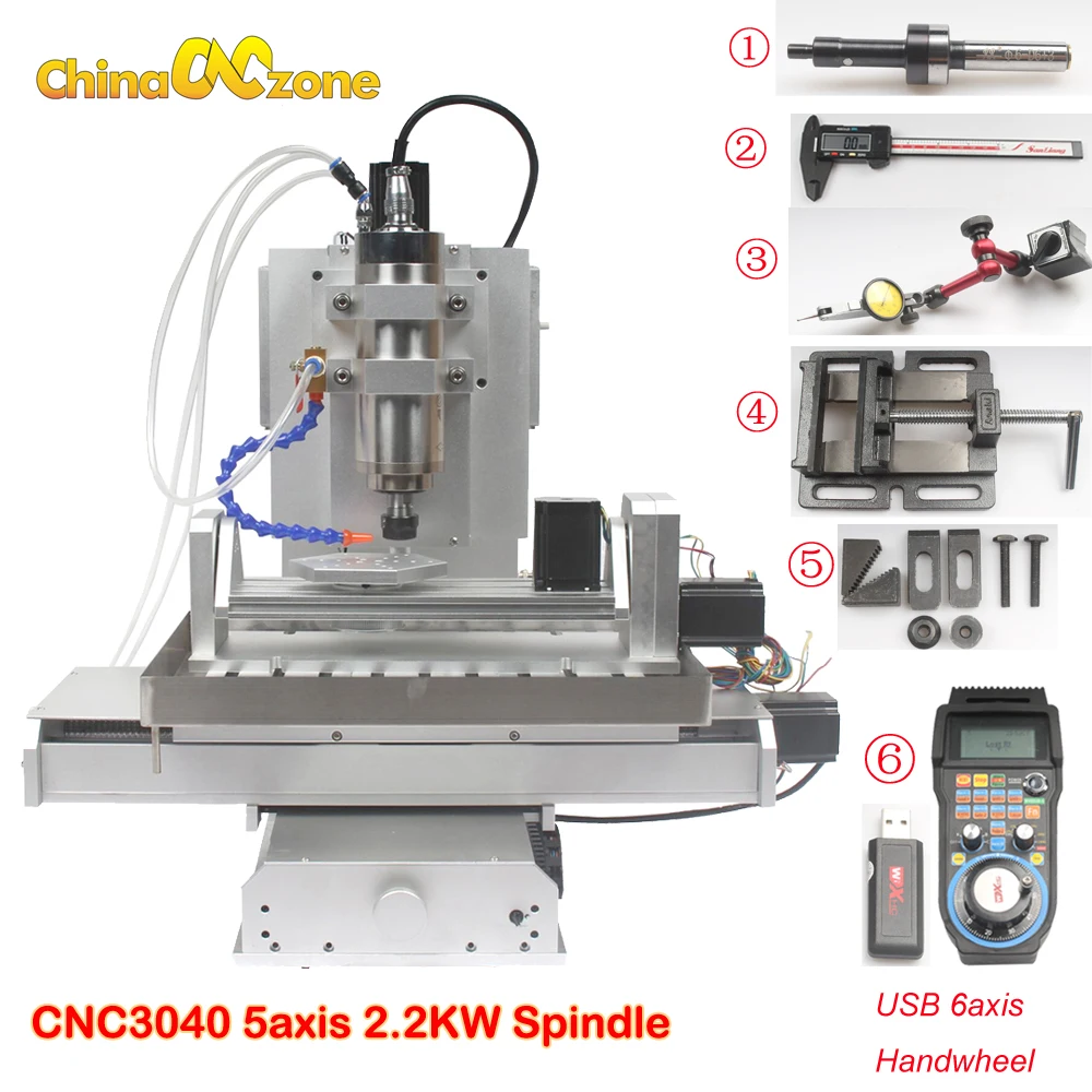 Mini enrutador CNC 3040, máquina de grabado y tallado de 5 ejes con tornillo de bola, fresadora ...