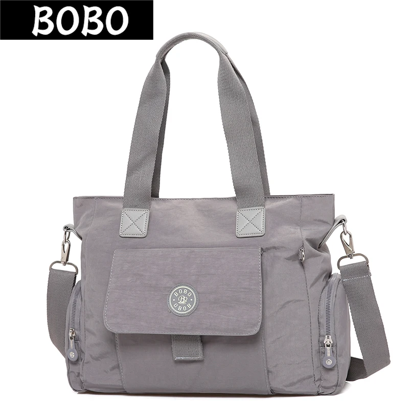 BOBO Brand Fashion Solid Women Handbags High Quality Waterproof Nylon ...