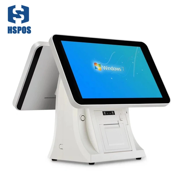 Newest 15inch Dual Screen POS Touch Cash Register System with I5 for ...