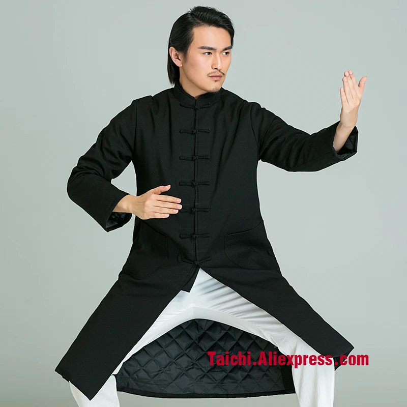 Winter Handmade Linen Tai Chi Robe Wushu, Kung Fu,martial Art Cotton ...