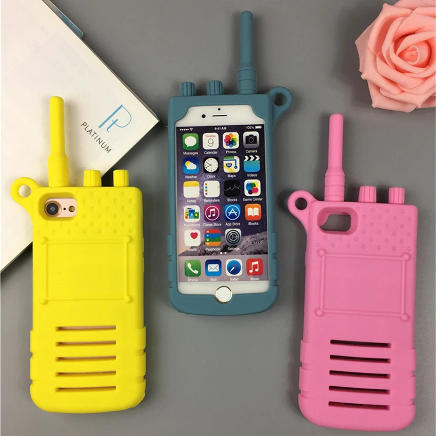 3D Cartoon Walkie talkie Phone Cases For iPhone 6 6S Plus Interesting ...