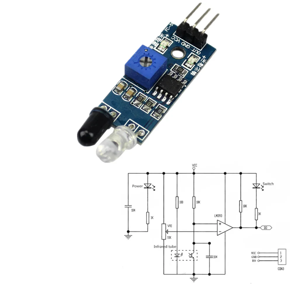 Arduino Ir Infrared Obstacle Avoidance Sensor Module On Sale | www ...