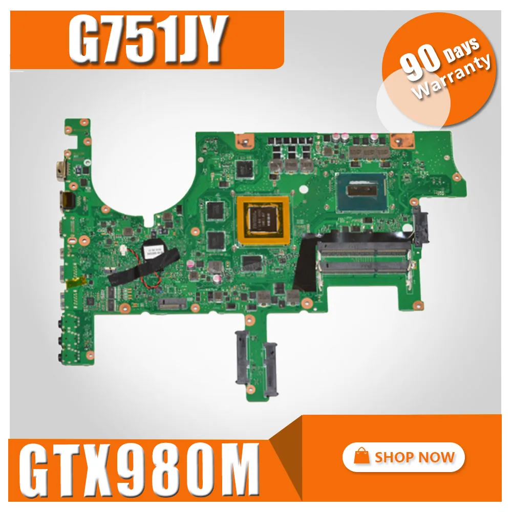 G751JY Motherboard I7 4720/I7 4750 GTX980M 4gb For ASUS G751J G751JT ...
