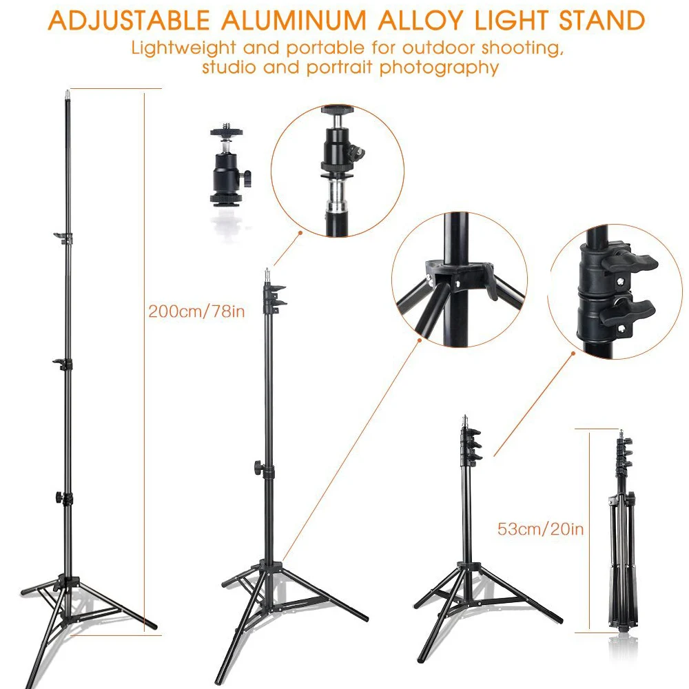 Studio LED Lamp Light 3200K/5600K with Tripod & Accessories ...