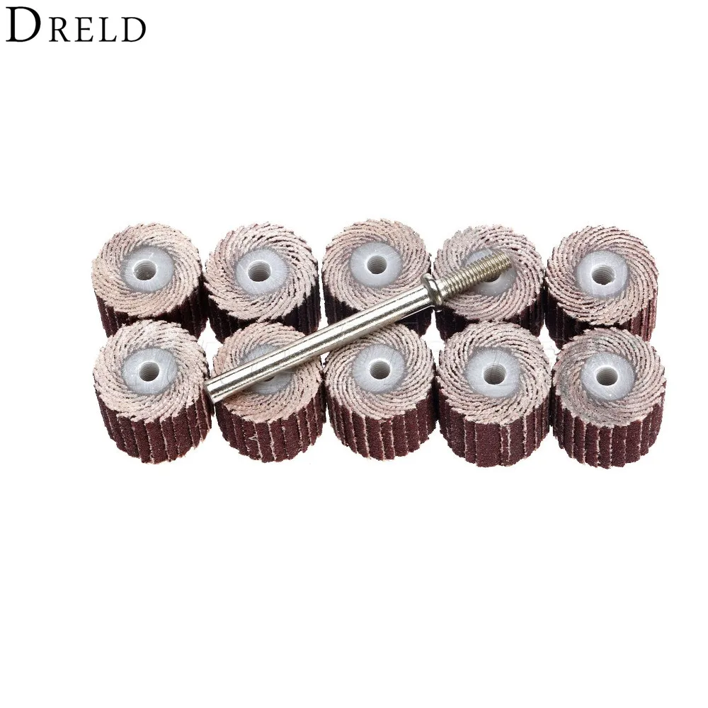 10pcs Dremel Accessories Polishing Wheels Brush Flap Wheels Brush ...