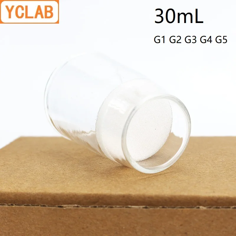 YCLAB 30mL Sand Core Crucible filter G1 G2 G3 G4 G5 Glass Laboratory ...