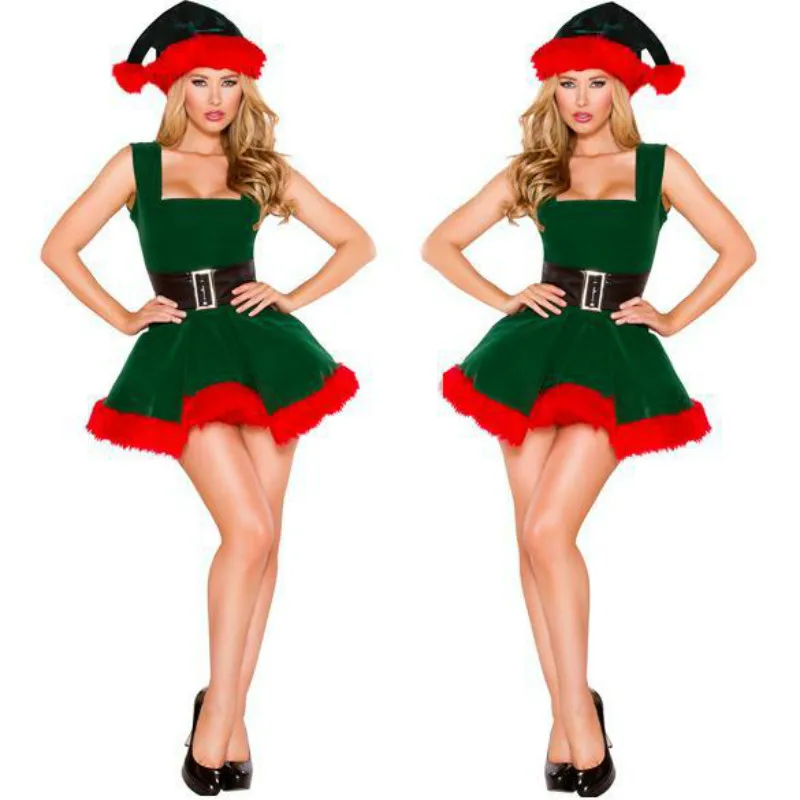New Year Sexy Christmas Dress Women Christmas Costume For Adult 2018 ...