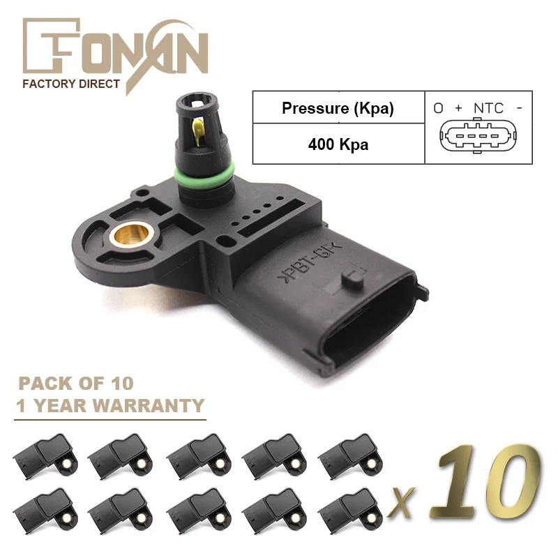 X10 Boost Pressure Map Sensor For Doosan Dx140 Dx300lc-3 Dl200 Dl350 ...