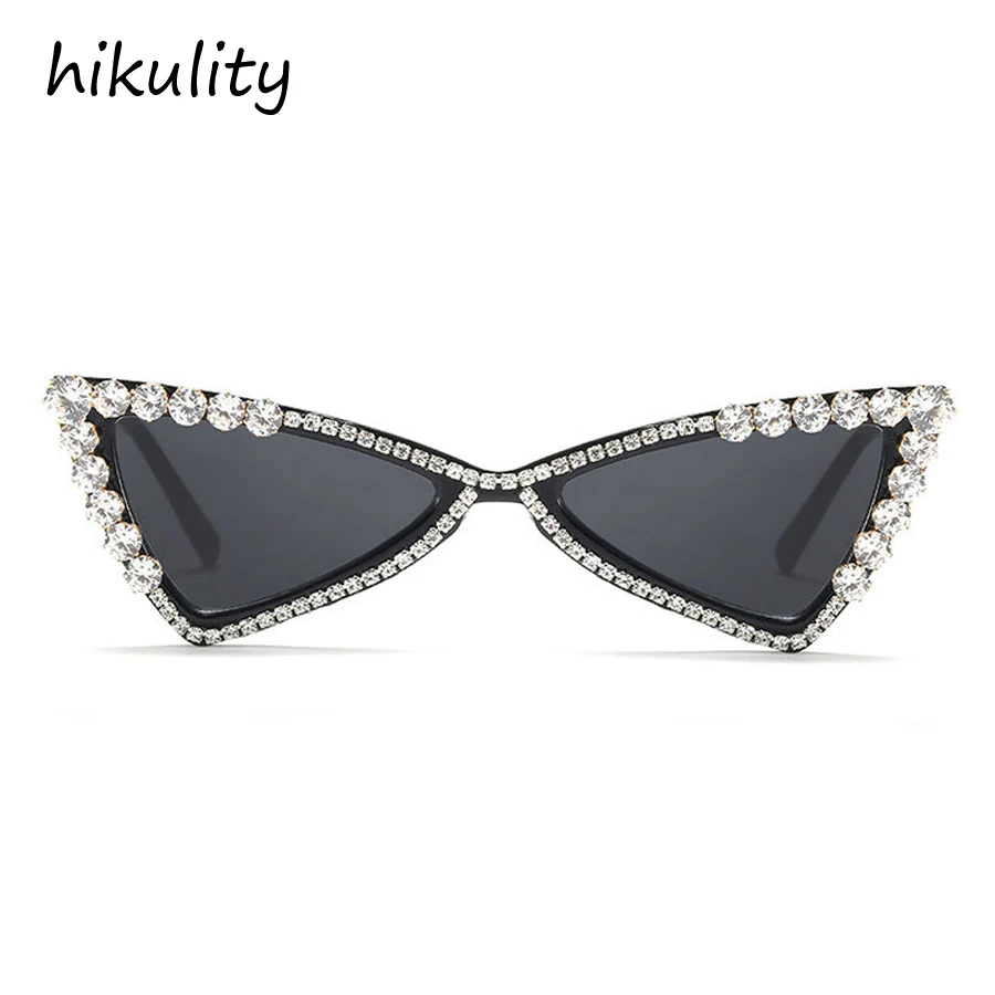 Shiny Diamond Triangle Sunglasses Women 2018 Luxury Vintage With Rhinestone Glasses Female