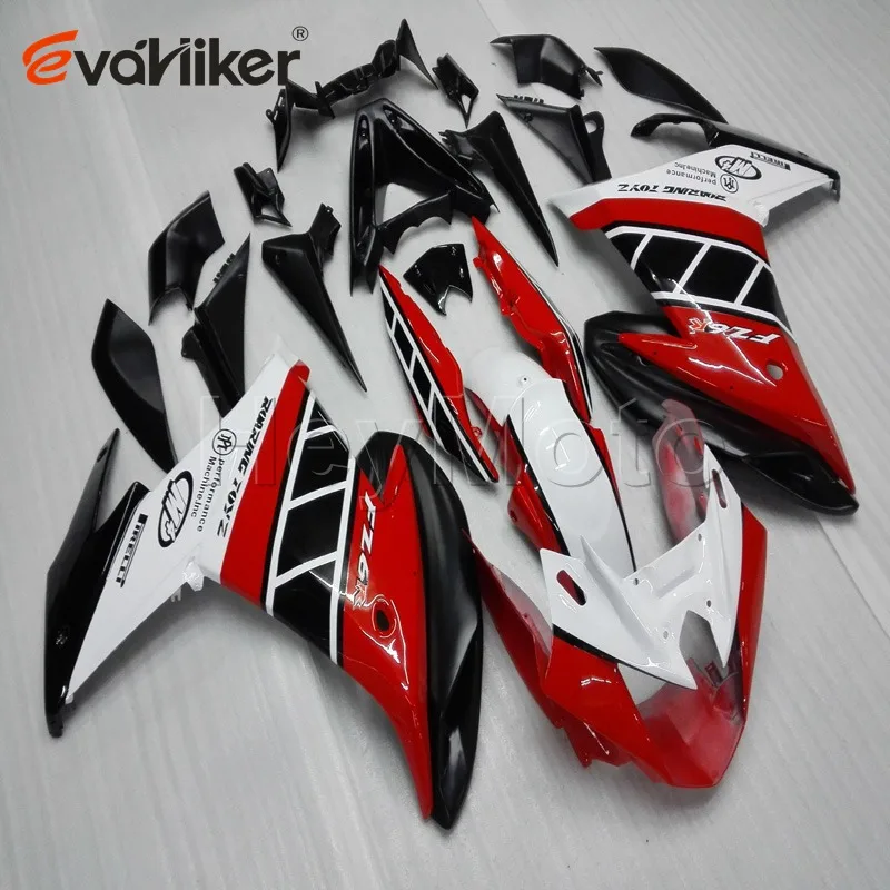 ABS Plastic fairing for FZ6 FZ6R 2009 2010 FZ6 09 10 FZ6R red white ...