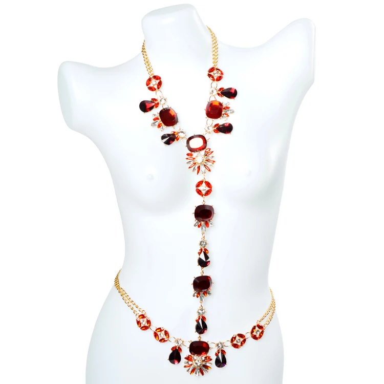 Fashion style red statement punk flower sexy beach harness ladies ...