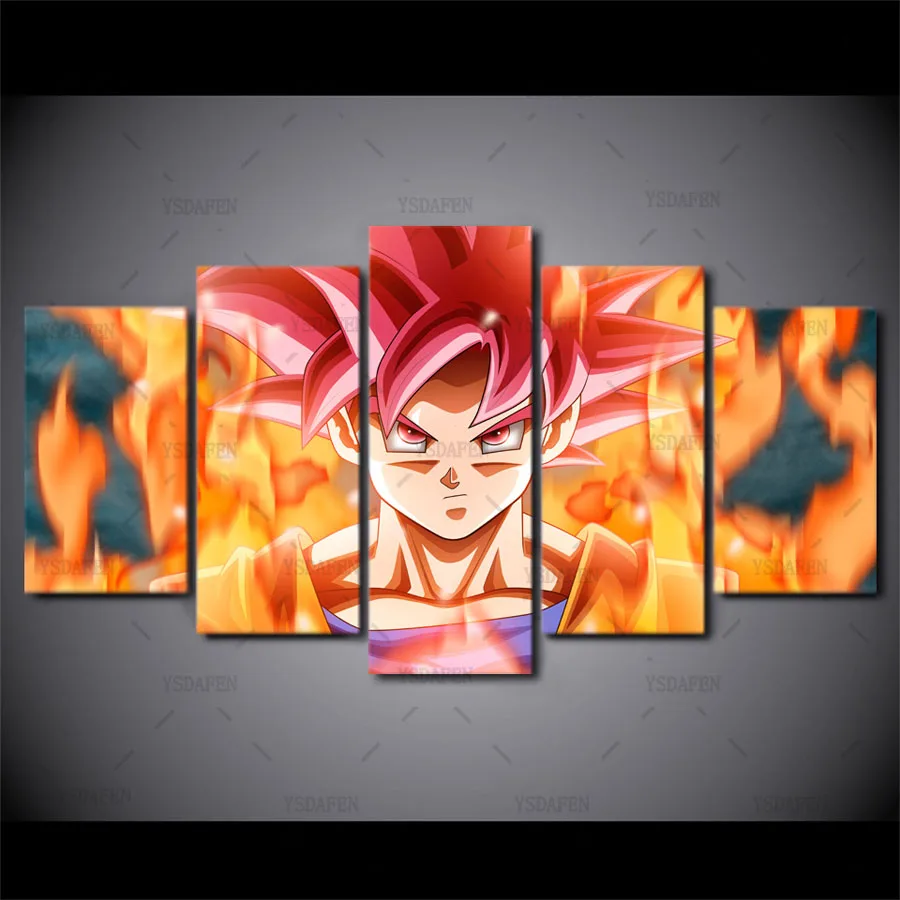 Canvas Painting Wall Art Home Decor Frame For Living Room 5 Pieces ...