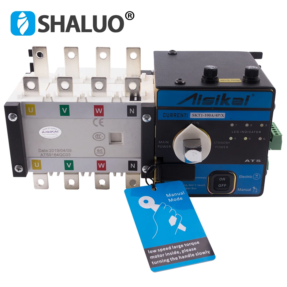 Genset ATS Automatic Transfer Switch 4P 30amp 50amp 63amp 80amp 100amp ...
