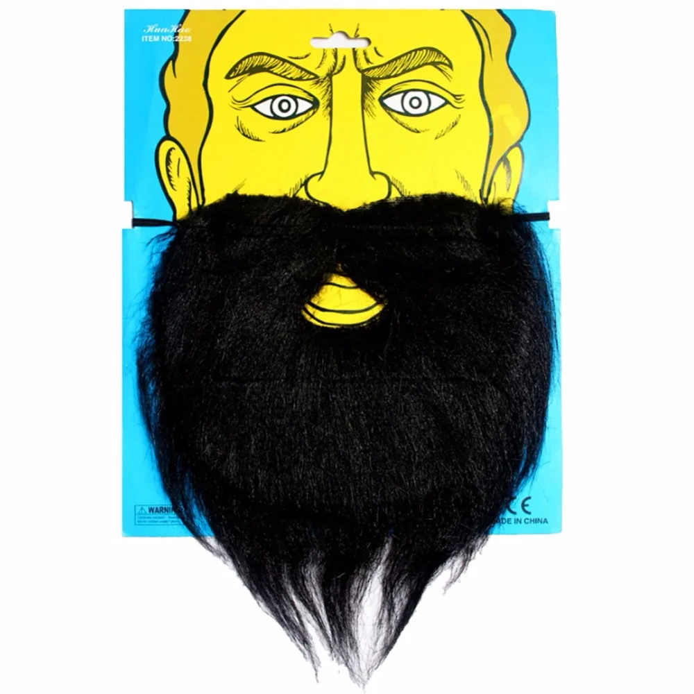 False Black Bearded Tache False Moustache Halloween Helmet Pirate ...