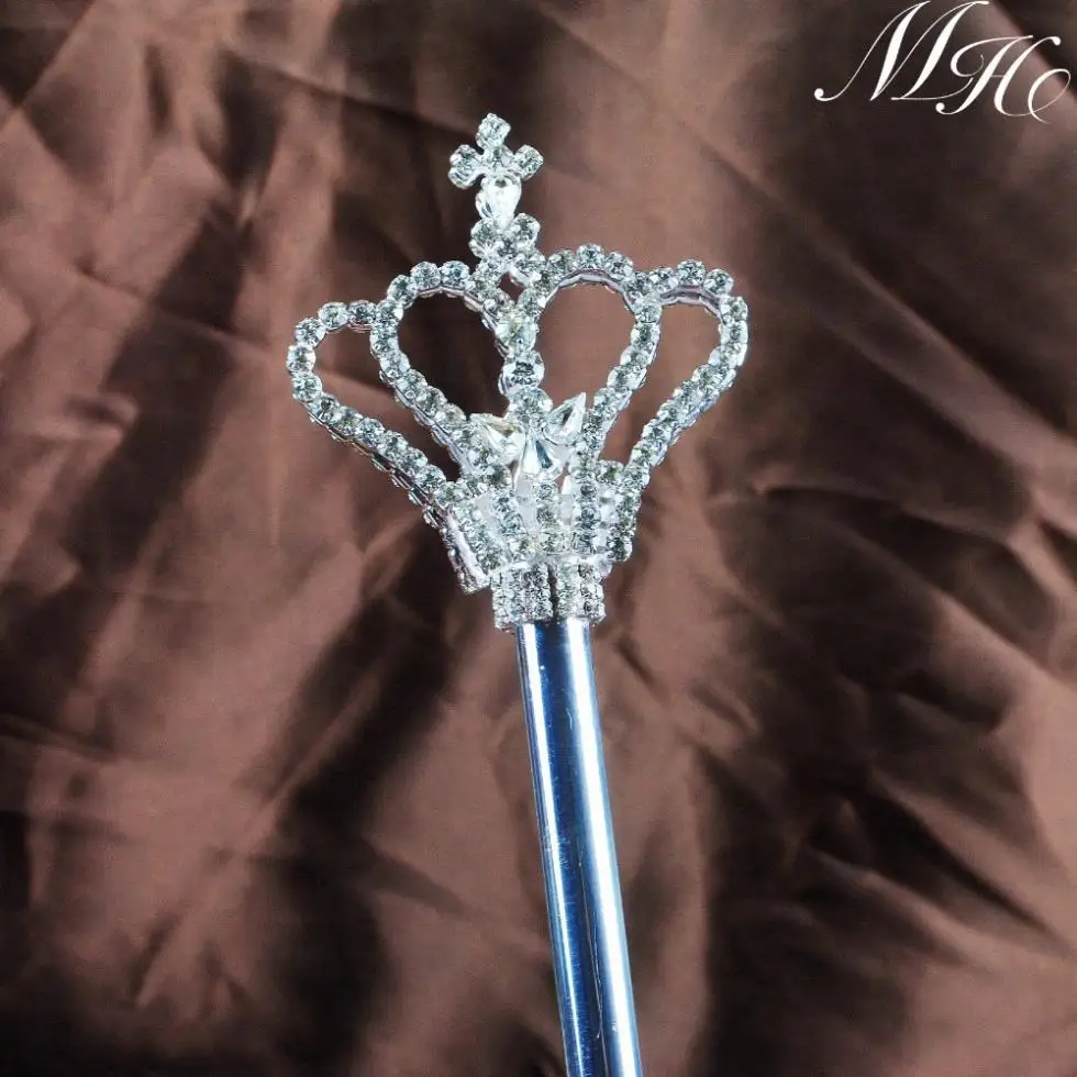Royal Queen Princess Scepter Wand 35" Rhinestones Magic Fairy Double ...