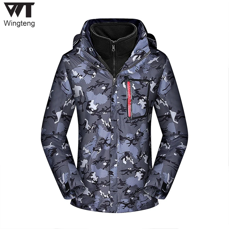 Winter Outdoor Hiking polar Jackets Softshell Tactical Men Waterproof ...