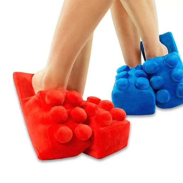 Aliexpress.com : Buy Lego Creative Children Plush Block Slippers Grown ...