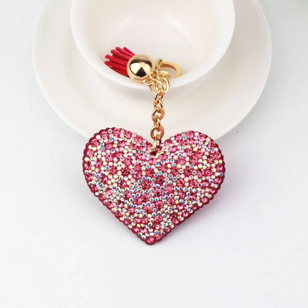 Aliexpress.com : Buy Fancy&Fantasy keychain Crystal Heart Keychains ...