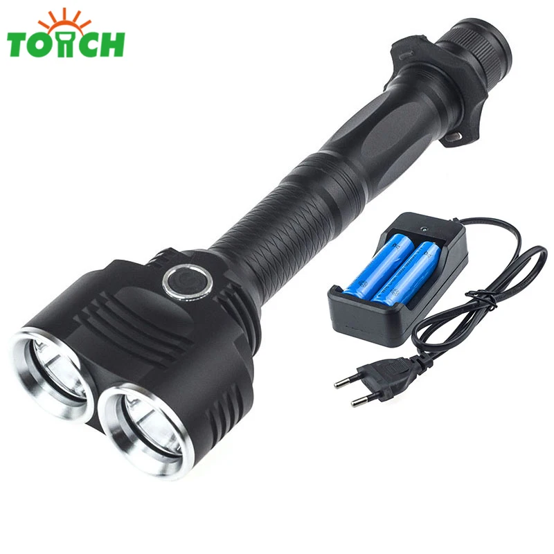 5000 lm Cree xml 2*T6 Most Powerful Led Flashlight 5 Mode Non ...