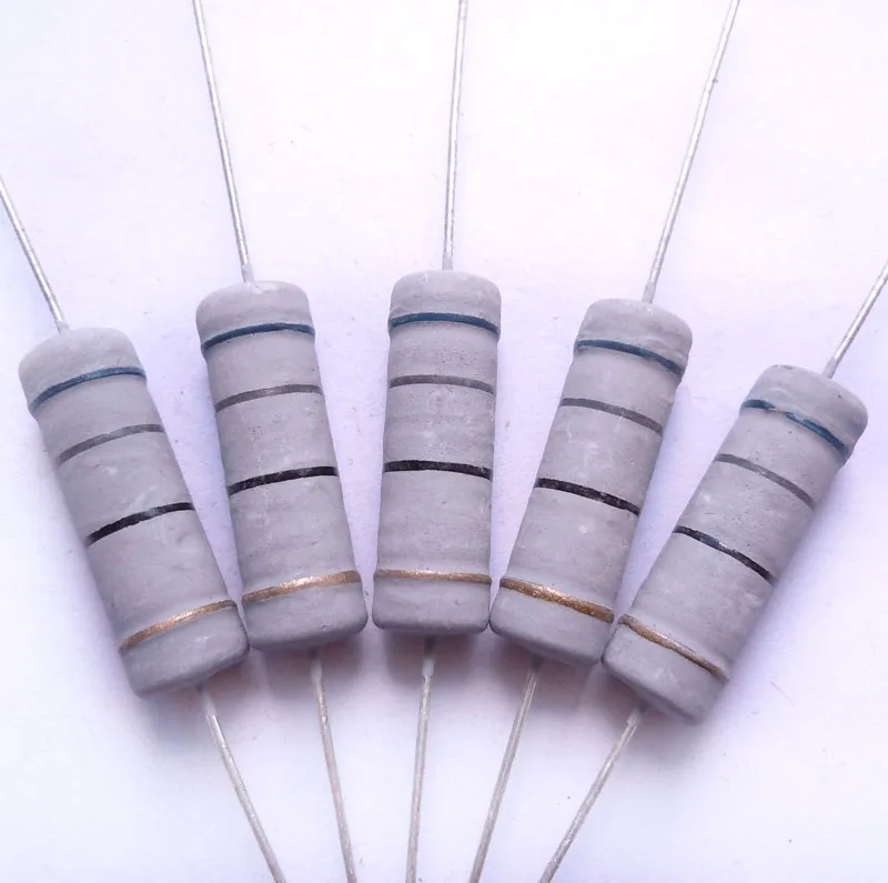 5w 68 Ohm 68r Ohm 100% Original New Fixed Resistor Metal Oxide Film ...