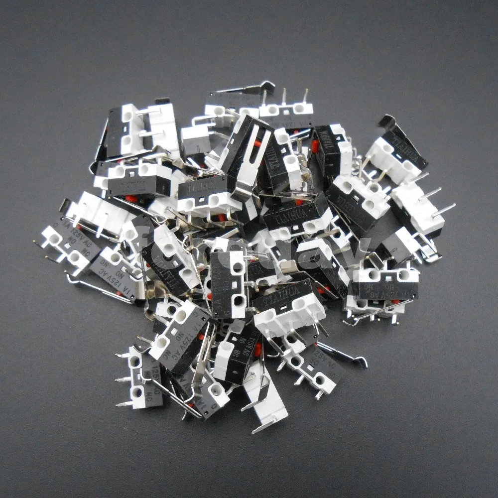 50PCS limit switch touch switches Left bending 3D Printer 1A/125V AC ...
