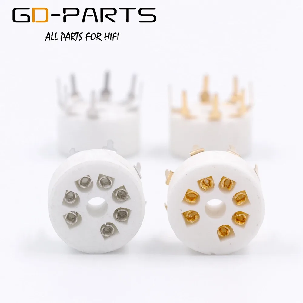 GD-PARTS B7G PCB Mount 7pin Ceramic Vacuum Tube Socket For 6AU6 EF95 ...