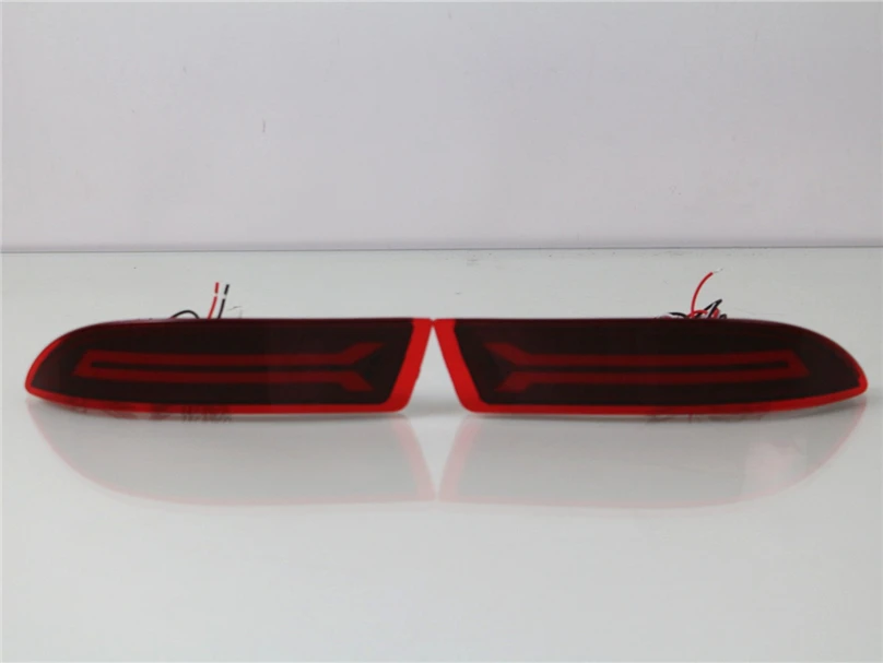 Car Flashing LED Rear Bumper tail light Brake Lights daytime running ...