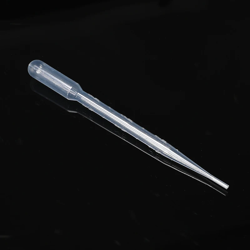 100pcs/set 3ML Transparent Pipettes Disposable Safe Plastic Eye Dropper ...