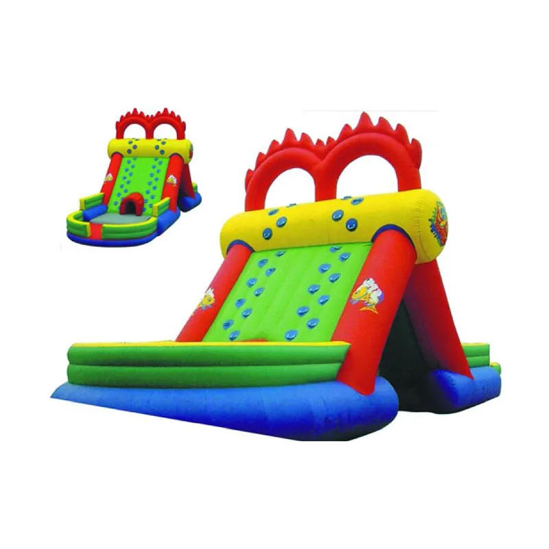 Tobogán inflable con piscina, tobogán acuático comercial de PVC para ...