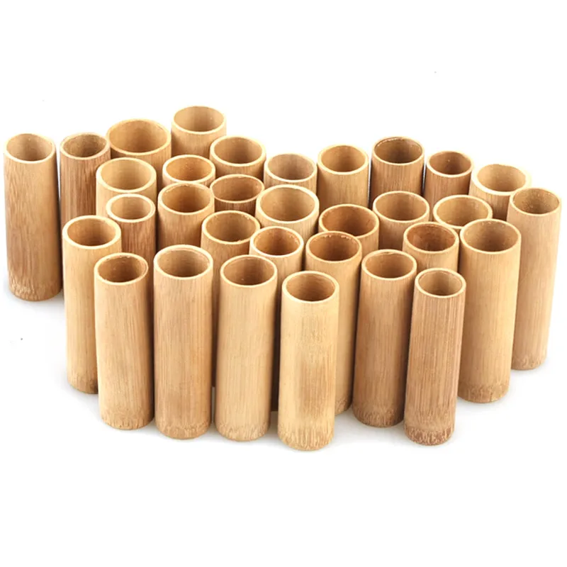 50pcs Finger Carbonized Bamboo Jar Of Traditional Medicine Cupping