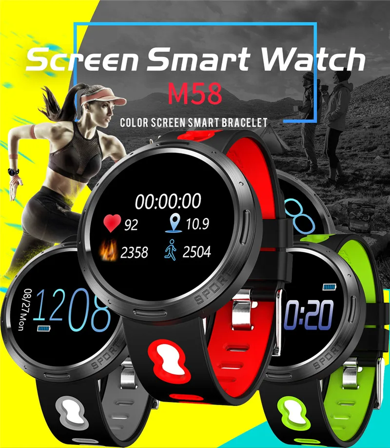 M58-Smart-Watch-Bluetooth-Smart-Bracelet-Heart-Rate-Monitor-Fitness ...
